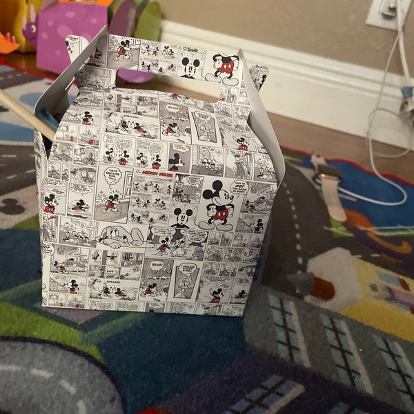 Classic Comic Strip Mickey Party Favor Box - Etsy