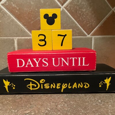 365 Days Disney Countdown, Disney Word Planner Blocks, Custom Disney ...