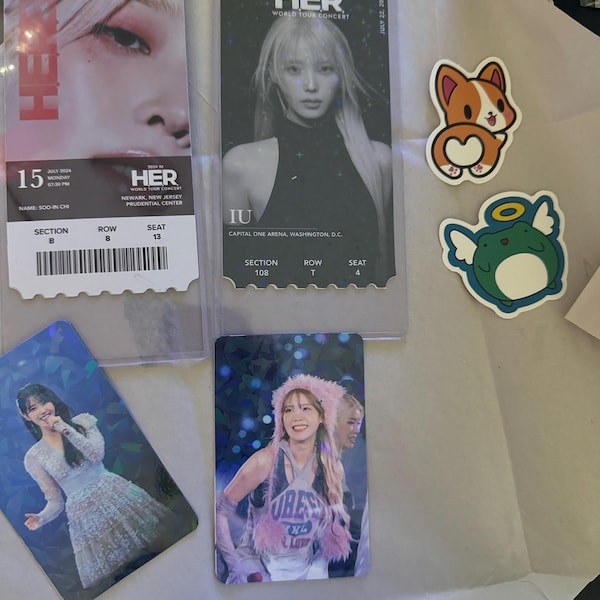 IU World Tour "h.e.r." Custom Physical | Memento | Souvenir | Keepsake ...
