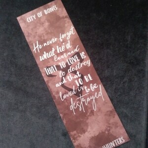 10. Shadowhunters Series Bookmarks Options Available - Etsy