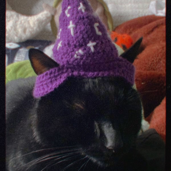 Magical Wizard Hat Written Crochet Pattern | Halloween Crochet Hat for ...