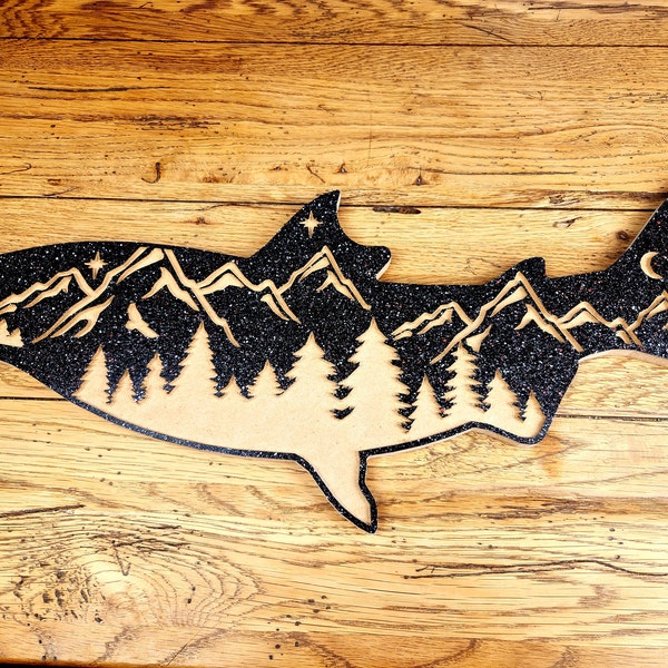 Starlight Salmon, CNC File, DXF, Digital File Download - Etsy