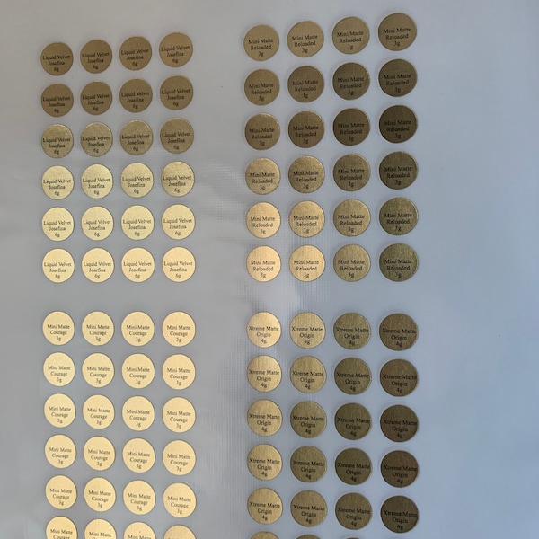 Tiny Labels, Lipstick Labels, Cosmetic Labels, Tiny Labels, Small ...