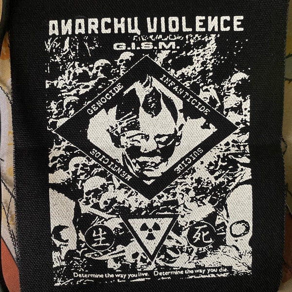 Anarchy and Equality as a Pair Screen Printed Punk Patches - Etsy