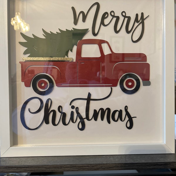 Christmas Truck Tree SVG / Merry Christmas SVG / Cricut / Cut File ...