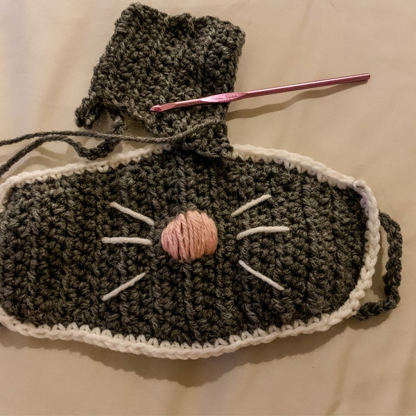 Fabric Face Mask Pattern Reversible Drawstring With Filter Pocket, Easy ...