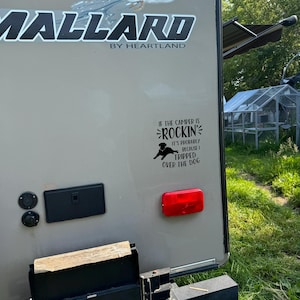 Camper Decal, Travel Trailer Decal, Mountain Camping, Campsite Decal ...