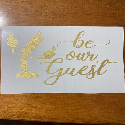 Be Our Guest SVG File Svg Silhouette Cut File Cricut Clipart - Etsy