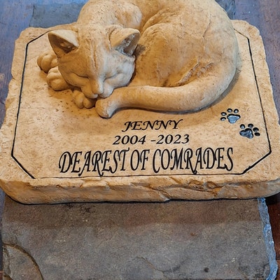 Cat Memorial Stone, Personalized Cat Memorial Gift, Cat Grave Markers ...