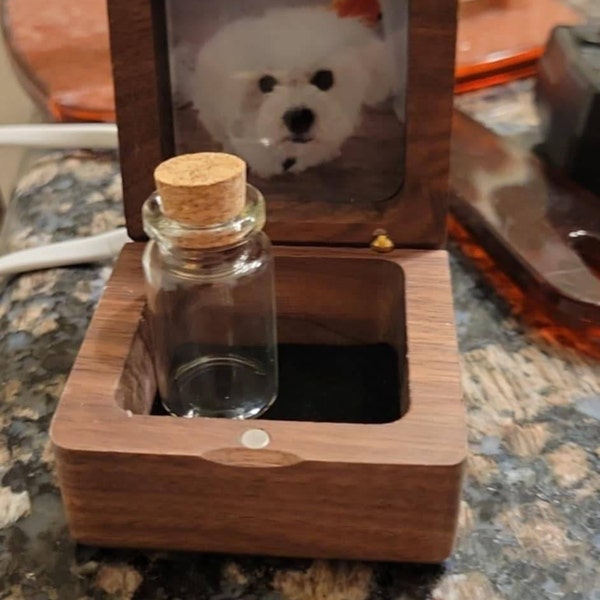 Custom Wooden Pet Fur Keepsake,wooden Pet Memorial Box,personalized Pet ...
