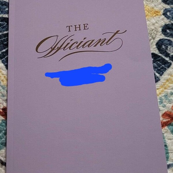 Personalized Officiant Book, Wedding Officiant Book, Officiant Notebook ...