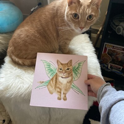 Cat Meme Original Paintings With Mini Easel - Etsy