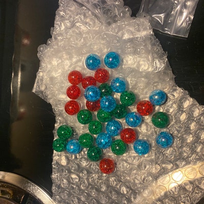 14mm 10 Cracked Marbles Fried Marbles Translucent Pink - Etsy