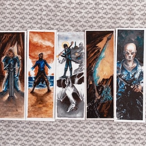 Vin // Watercolor Bookmark Mistborn Allomancy Steel - Etsy