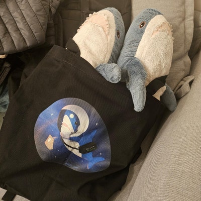 Cute Shark Blahaj What to Nom Waterproof Sticker Funny Parody Kawaii ...