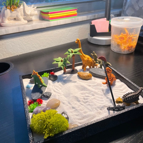 Dinosaur Zen Garden Jurassic T-rex Dino Mindful Work From Home Gift ...