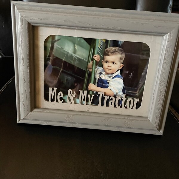 Me and My Tractor Tabletop Picture Frame - Holds 4x6 Photo - Multiple ...