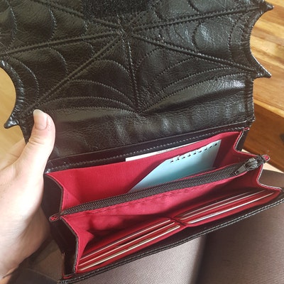 Spider Web Wallet Clutch, Necessary Clutch Wallet, Goth Accordion ...