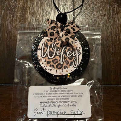 Cheetah Smiley Car Freshie, Car Air Freshener, Freshie, Aroma Bead Car ...