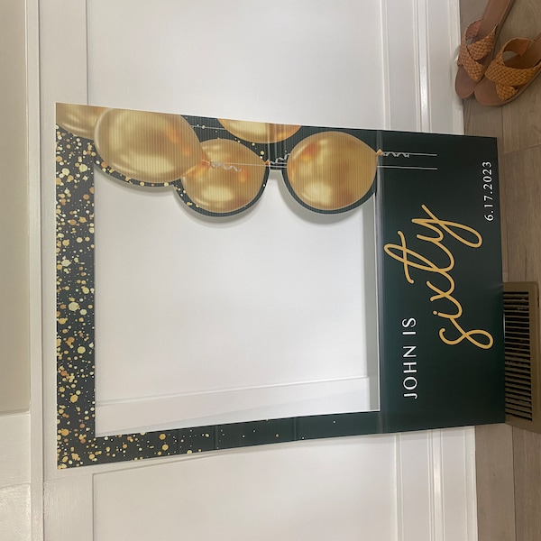 Happy Birthday Photo Prop Frame, Birthday Photo Prop Frame, Birthday ...