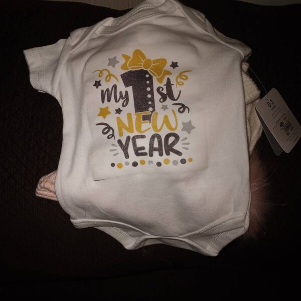 My 1st New Year Svg, My First New Year Svg, Girls New Year Svg Dxf Eps ...