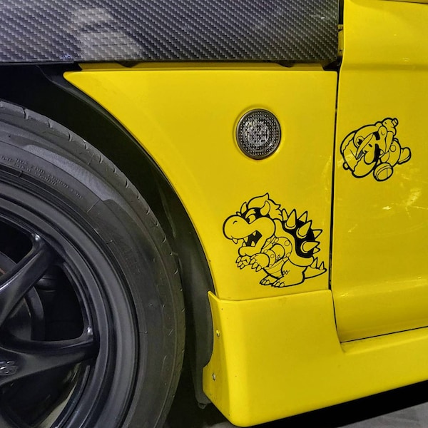 Super Mario Stick Figure Family Vinyl Decal / Sticker / Label - Etsy