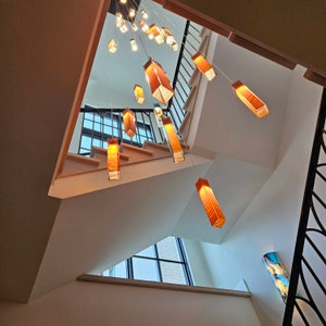 Sea Glass, Kitchen Décor. Blown Glass Pendant Lights for Kitchen Island ...