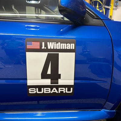Autocross Numbers Set Track Day Custom Car Race Number, Name, Flag ...
