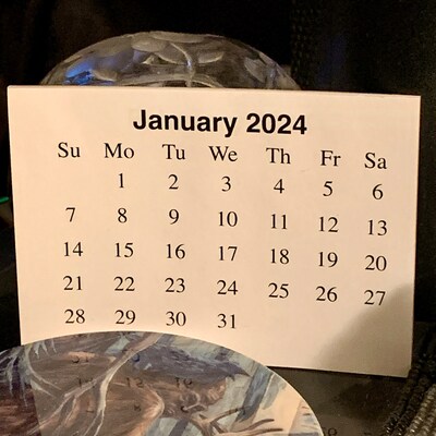 2024 Mini Calendar - Etsy