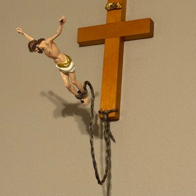 The Original Bunjesus Bungee Jumping Jesus - Etsy