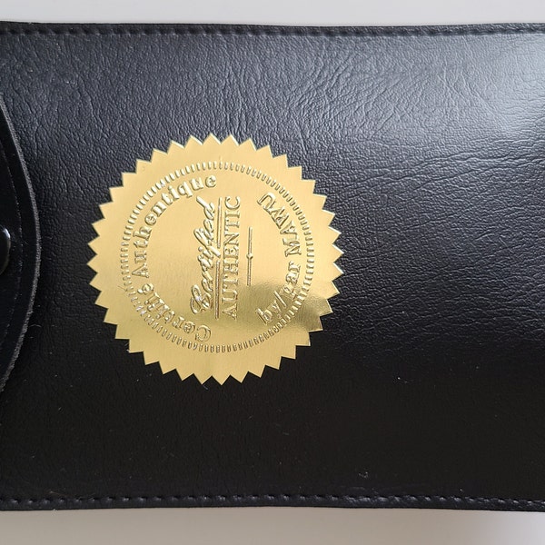 Certificate of Authenticity Seal Embosser, Custom Certificate Embossing ...