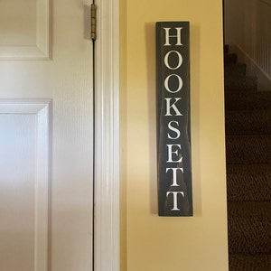 Vertical Name or Town Name Sign Custom Gallery Wall Sign Housewarming ...