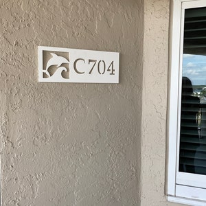 Vertical Sun Address Sign Weatherproof PVC House Numbers | Etsy