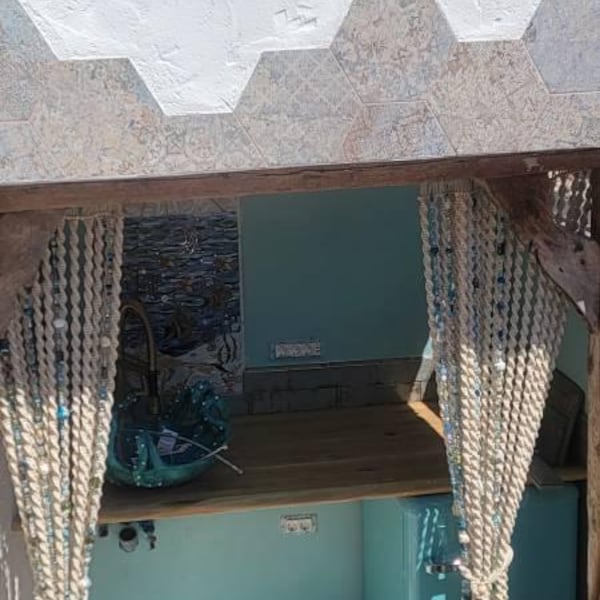 Macrame Doorway Curtain,beaded Curtain,bohemian Wall Art Decor,woven ...