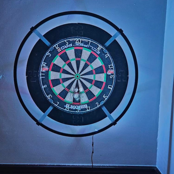 3D Printed Dartboard Lighting Ring Mount - Etsy UK