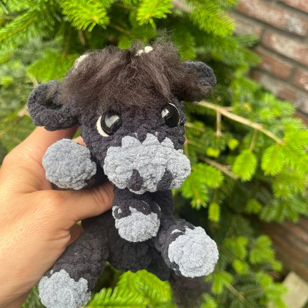 Crochet Cow Amigurumi Pattern, Mini Moos Snugglers (digital Download ...