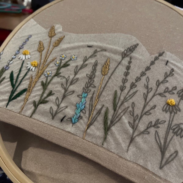 Wheat Fields Embroidery Pattern Digital PDF - Etsy Canada