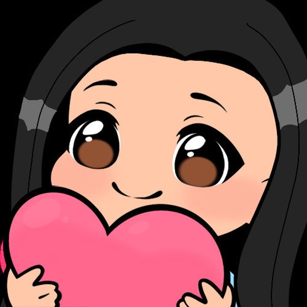 SUPER SET Cute Girl Chibi Emotes vanilla Skin/light Pink Hair for ...