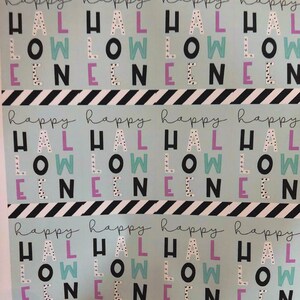 Printable Cookie Card Happy Halloween Pink Spiders 3.5 - Etsy