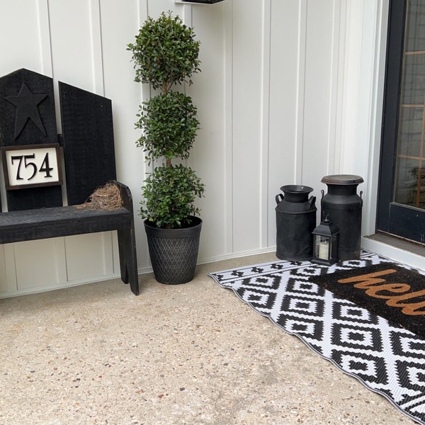 Farmhouse Style House Number Sign, House Number Sign,number Sign ...