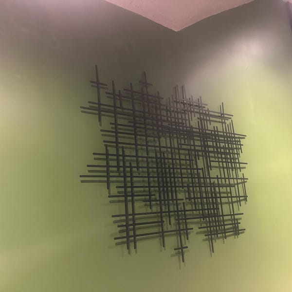 Metal Wall Coat Rack, Abstract Metal Wall Decor,entryway Metal ...