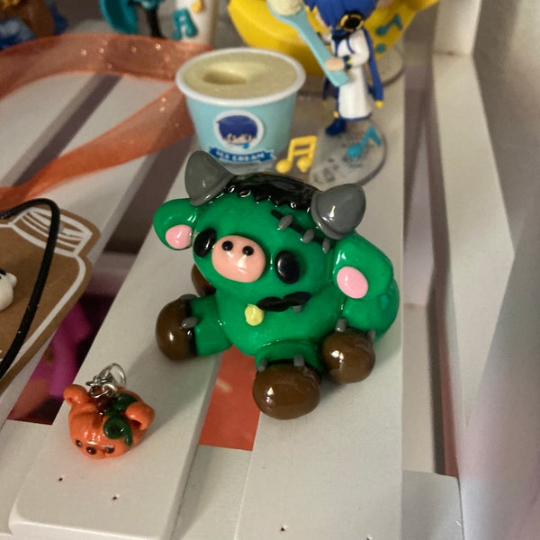 Sad Sprout Panda Polymer Clay Figurine//sculpture//desk Buddy - Etsy