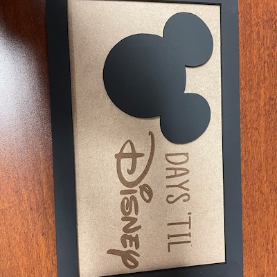 Days til Disney Countdown Sign - Etsy
