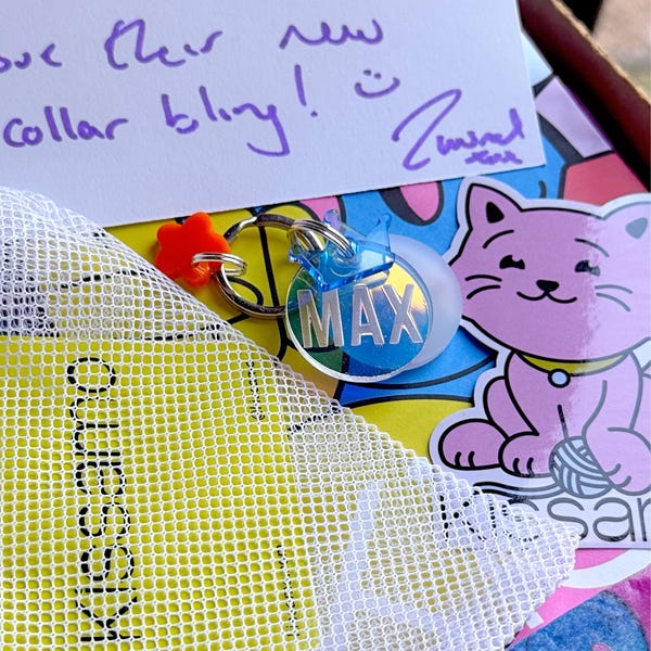 Custom Pet Tag for Dogs and Cats | Personalized Scambled Eggs Pet ID ...