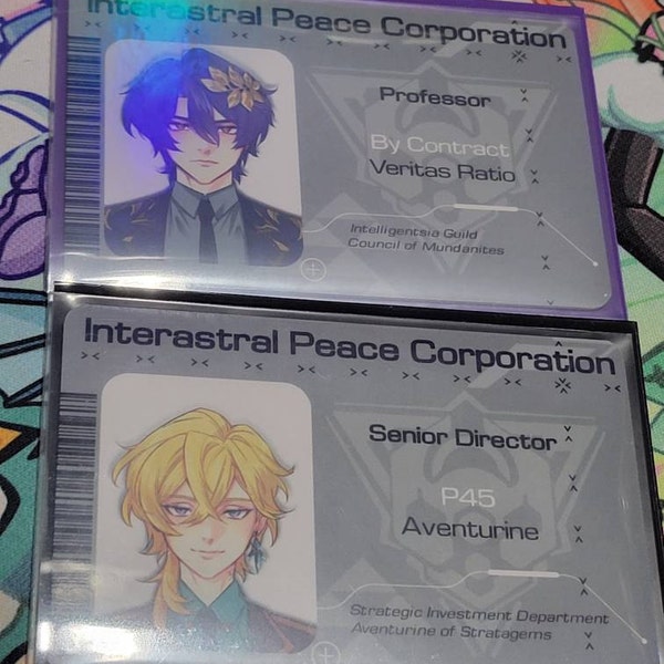 HSR IPC ID Cards Dr Ratio Aventurine Ratiorine Holographic Photocard - Etsy