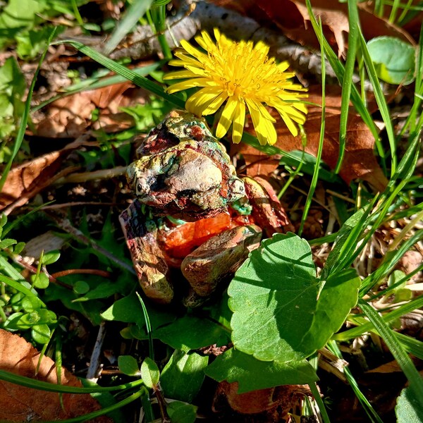 Rocklin, Handmade Rock Goblin Creature - Whimsical Stone Art. - Etsy