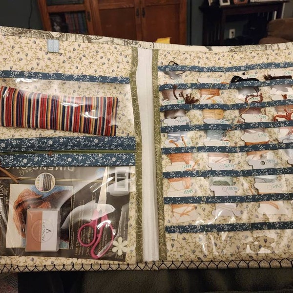 Cross Stitch Folder-needlework Storage Bag-cross Stitch Travelers Case ...