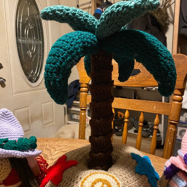 Palm Tree Crochet Pattern Crochet Sea Island Sea Stars Applique Crochet ...