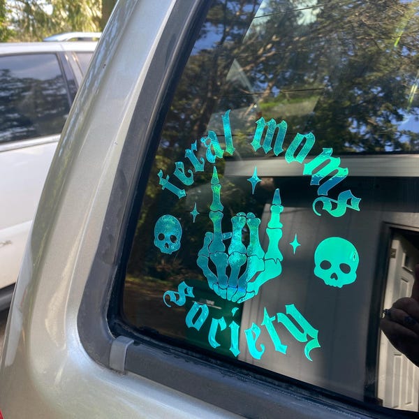 Living Dead Girl Decal, Car Decal, Spooky Car Banner, Goth Windshield ...