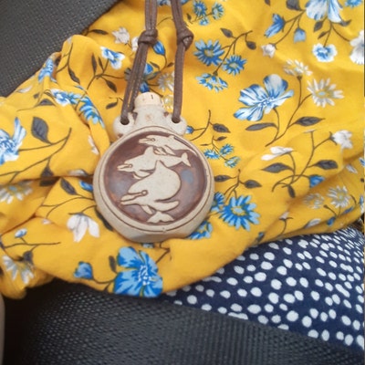 Silver Bottle Necklace, Antiqued Metal Container/jar/vial/jug Necklace ...